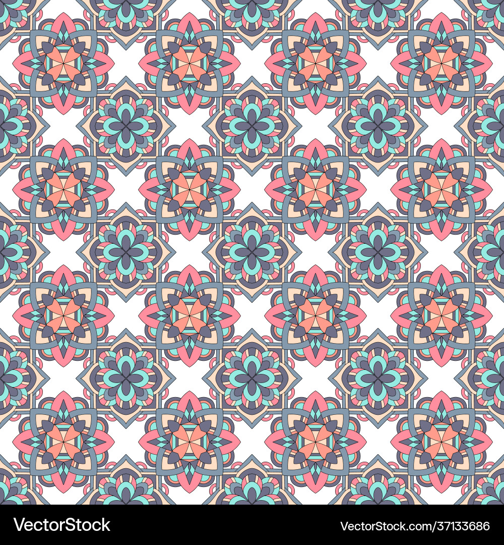 Culture beauty pattern outline hand drawn style Vector Image