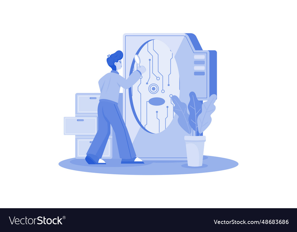 Data analytics concept Royalty Free Vector Image