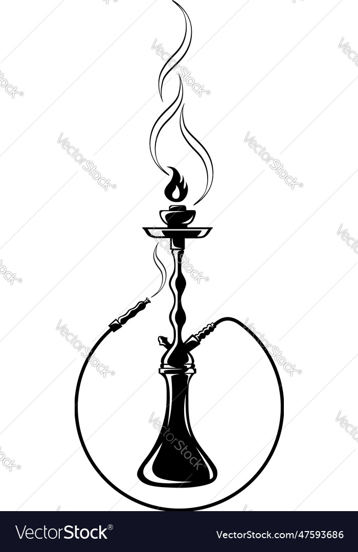 Hookah Royalty Free Vector Image - VectorStock