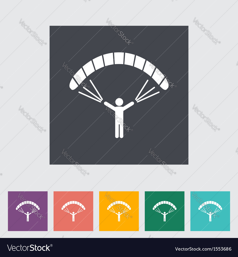 Paraglider Royalty Free Vector Image - VectorStock