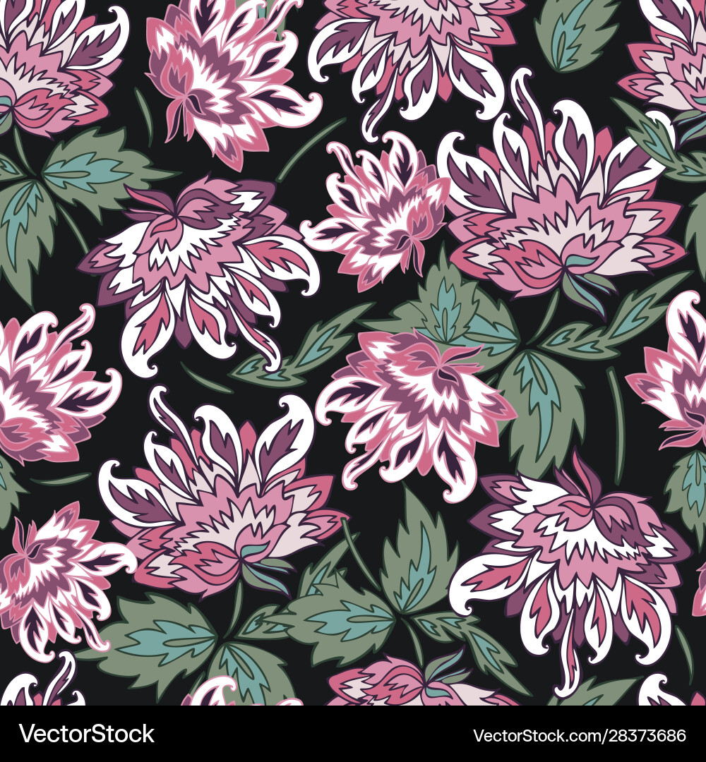 Seamless pattern decorative silhouettes Royalty Free Vector