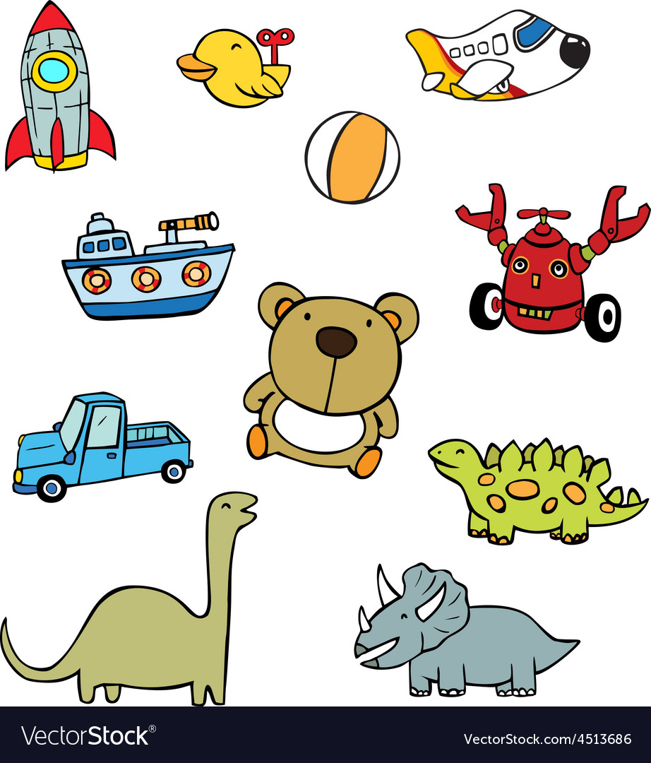 Toys Royalty Free Vector Image - VectorStock