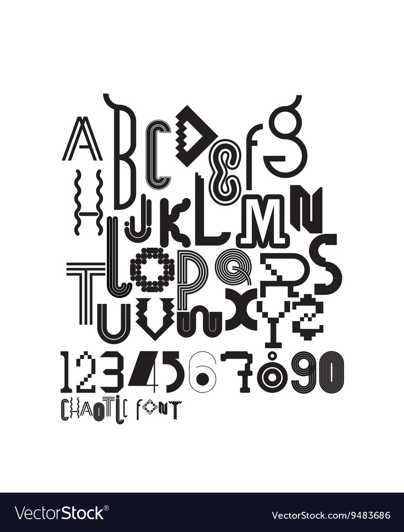Working Font Royalty Free Vector Image Vectorstock