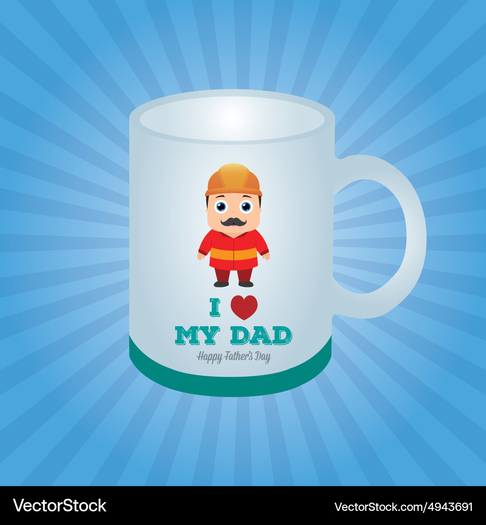 Abstract fathers day background with some special Vector Image