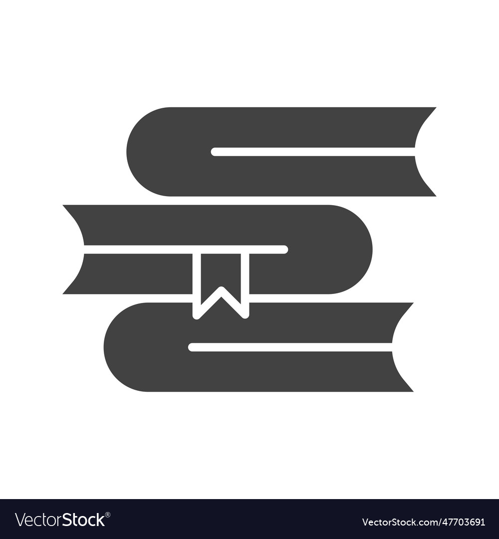 Books stack icon image Royalty Free Vector Image