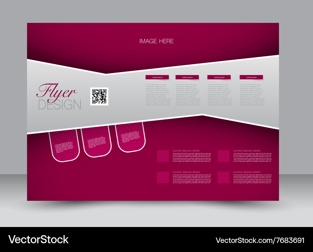 Flyer brochure magazine cover template design Vector Image