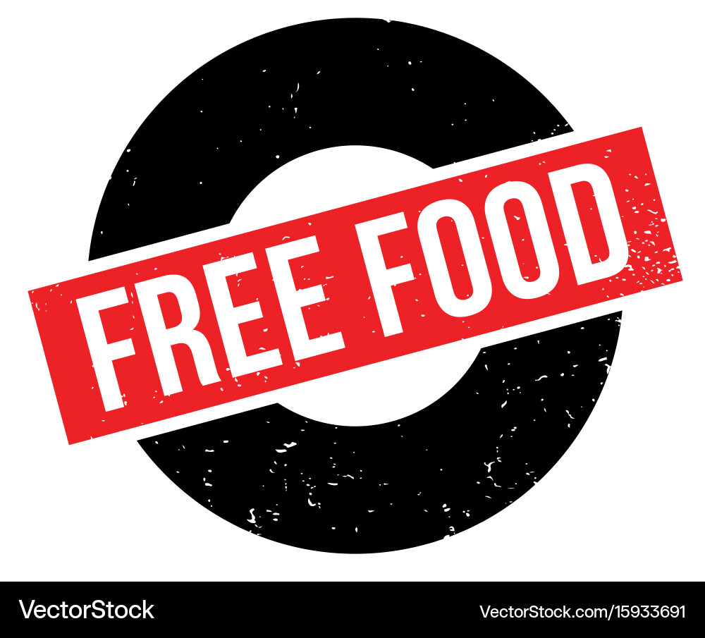 Free food rubber stamp Royalty Free Vector Image
