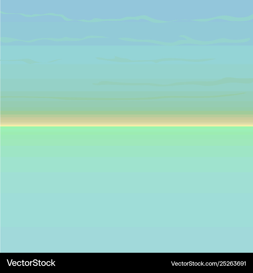 Isolated beautiful seascape with sunset Royalty Free Vector