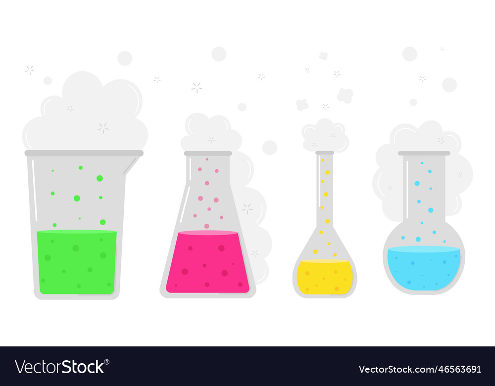 Reaction experiments Royalty Free Vector Image
