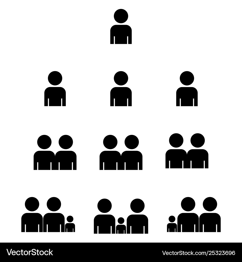 A group people or groups users friends flat Vector Image