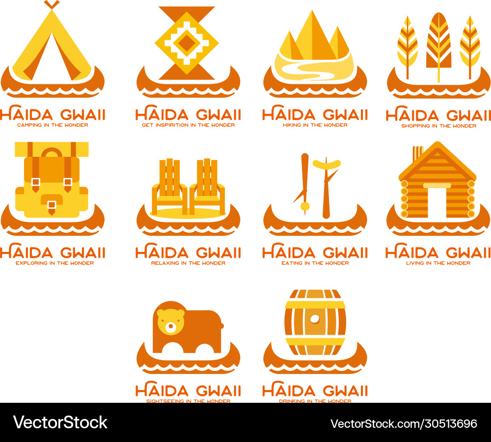 Activities icon city branding Royalty Free Vector Image
