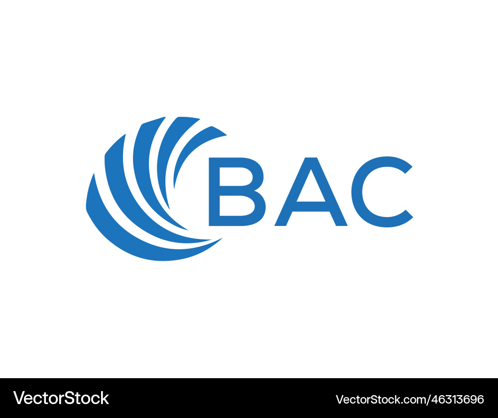 Bac abstract business growth logo design on white Vector Image