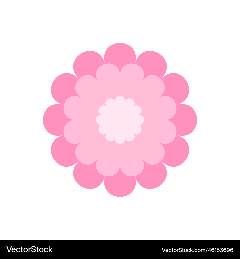Colorful abstract flower icon logo simple minimal Vector Image