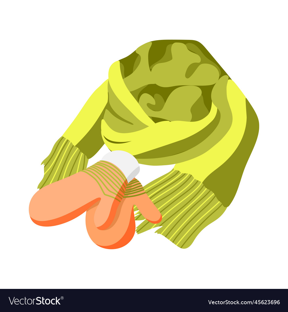 Isometric scarf Royalty Free Vector Image - VectorStock