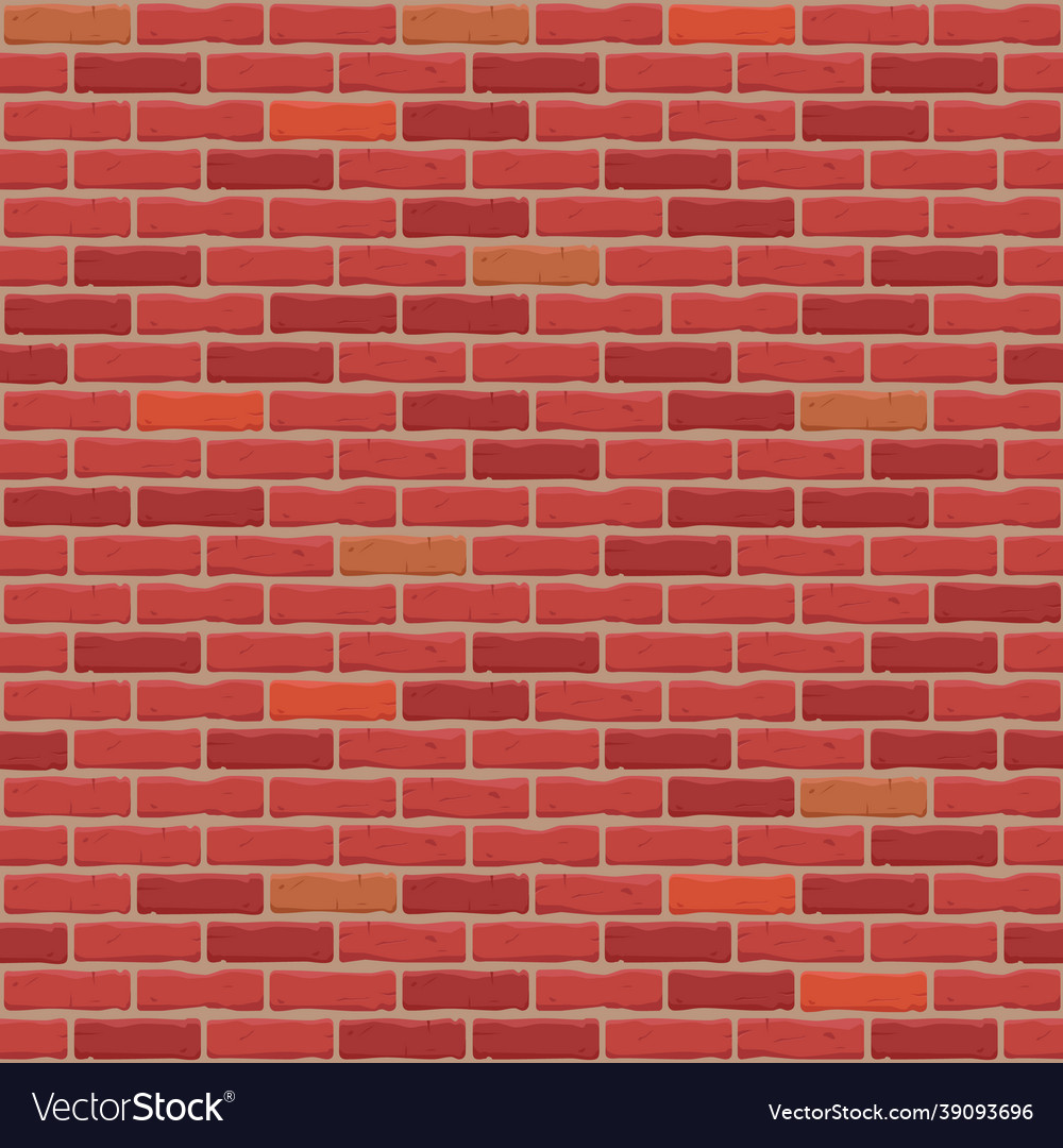 Red brickwork seamless pattern Royalty Free Vector Image