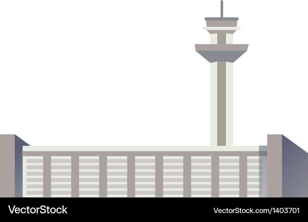 A view of airport Royalty Free Vector Image - VectorStock