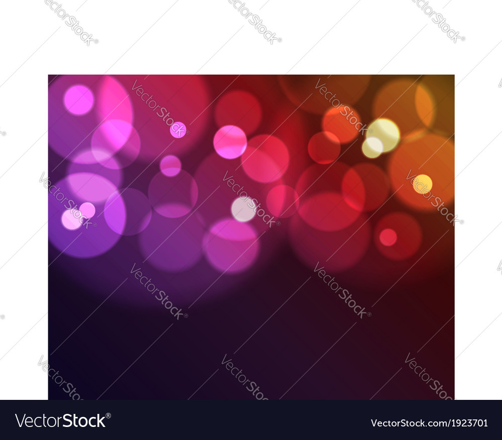 Bokeh Royalty Free Vector Image - VectorStock