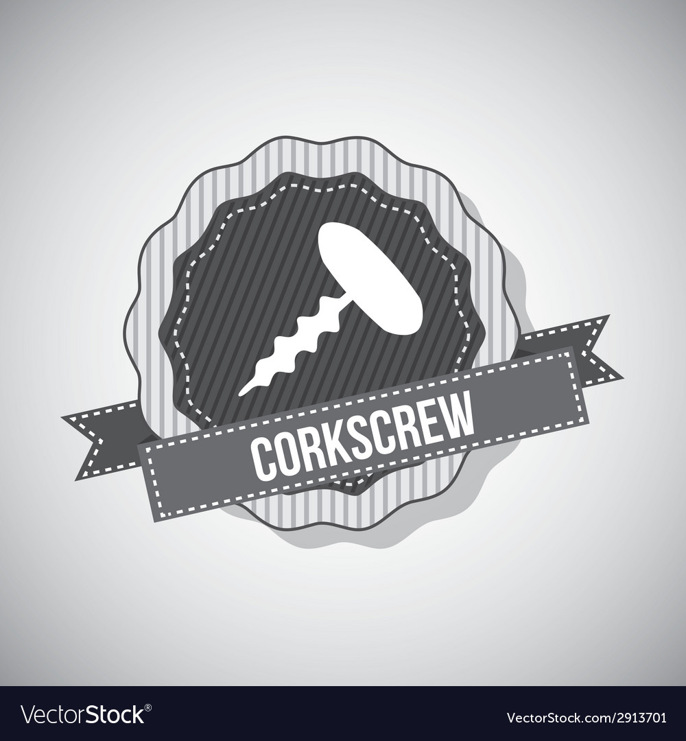 Corkscrew design Royalty Free Vector Image - VectorStock