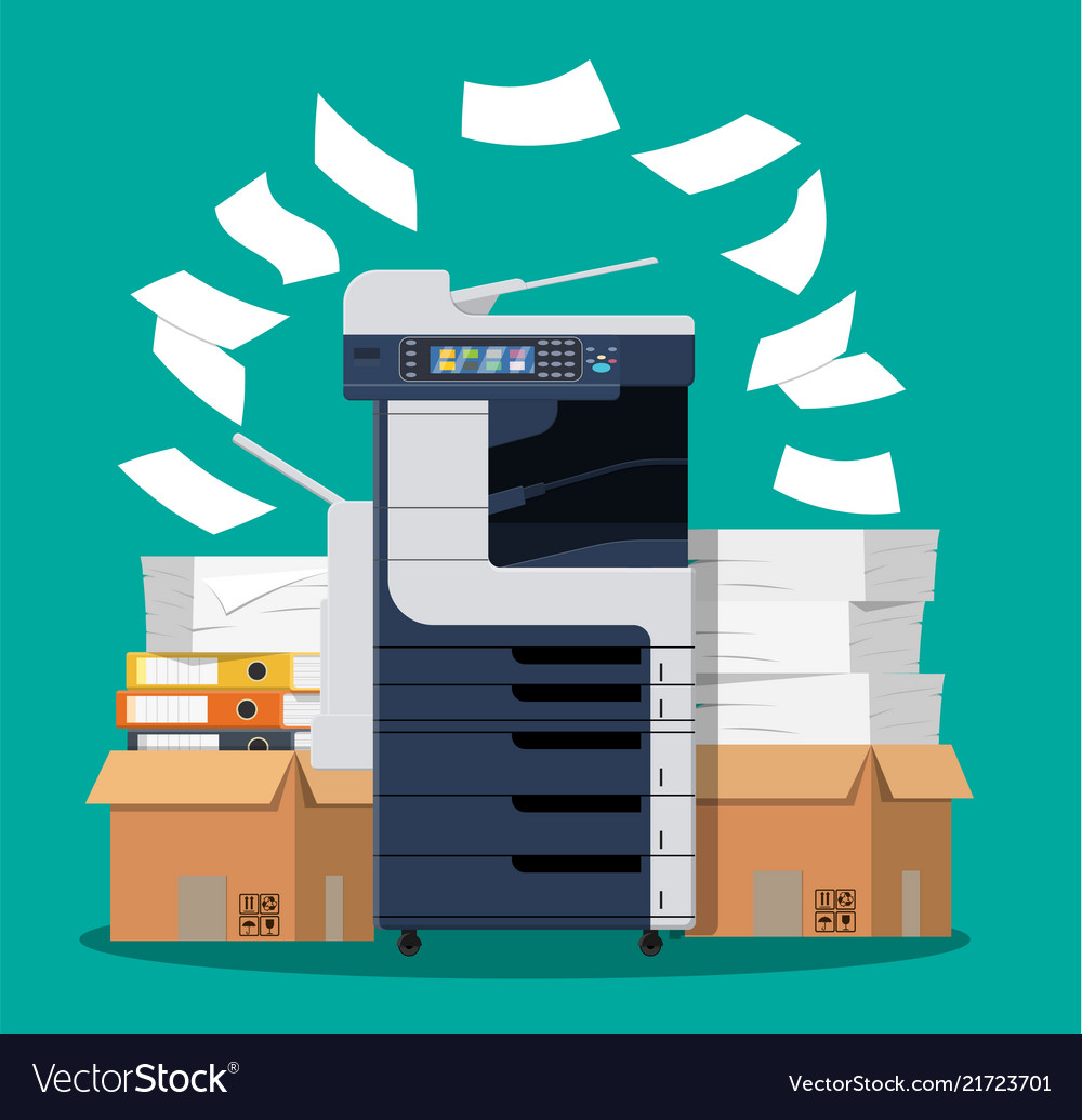 Office multifunction machine Royalty Free Vector Image