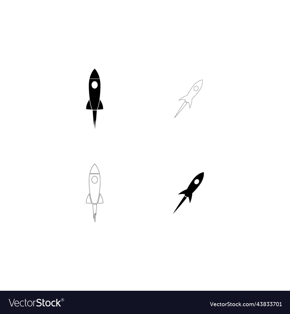 Rocket logo Royalty Free Vector Image - VectorStock