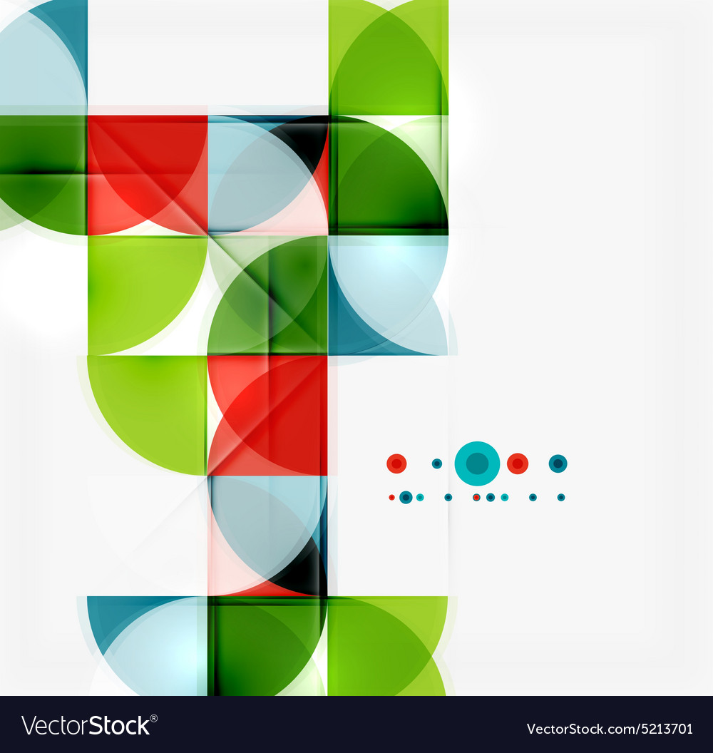 Semicircle triangle pattern Royalty Free Vector Image