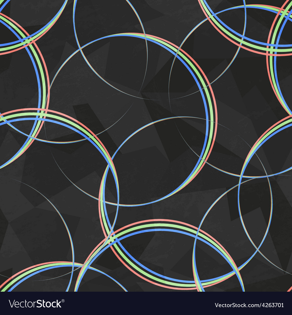 Spectrum circles seamless pattern Royalty Free Vector Image