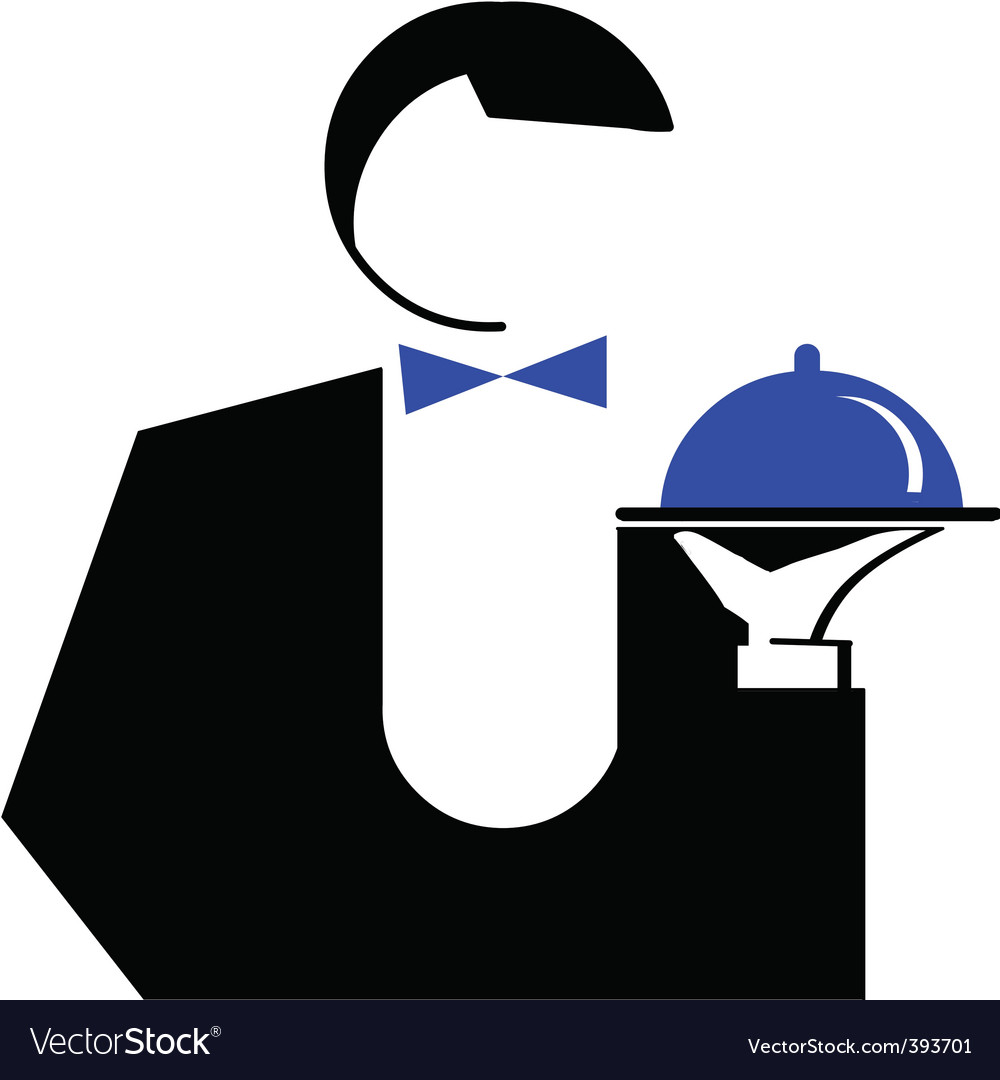 Waiter Royalty Free Vector Image - VectorStock