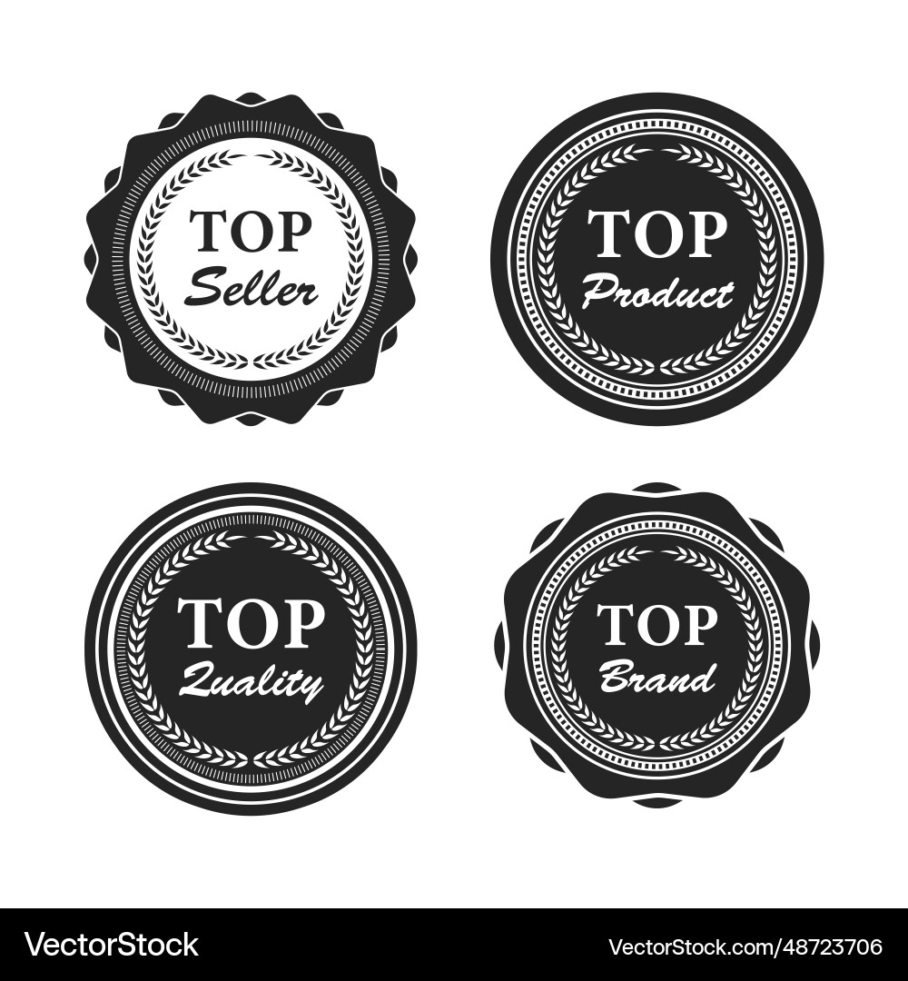 Collection of premium badges packaging labels Vector Image