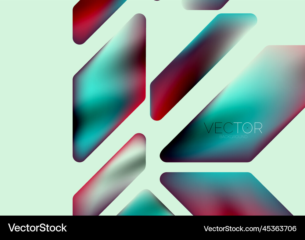 Fluid color dynamic geometric shapes abstract Vector Image