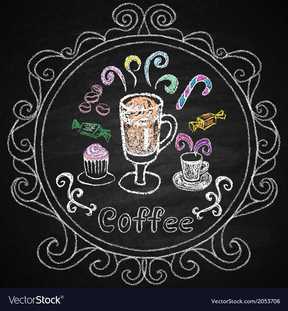 Hand drawn restaurant menu elements Royalty Free Vector