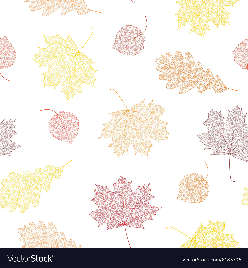 Seamless autumn pattern Royalty Free Vector Image