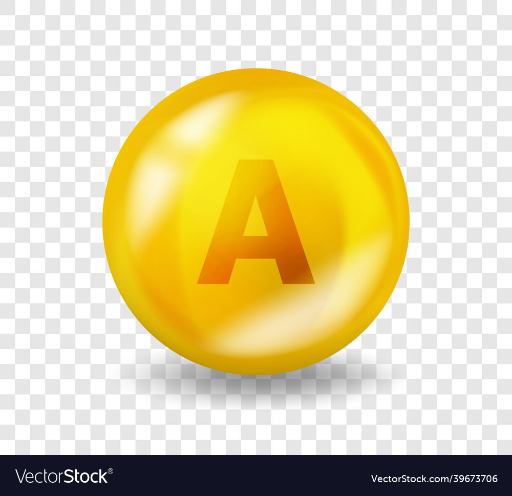 Vitamin A Retinol Complex Royalty Free Vector Image