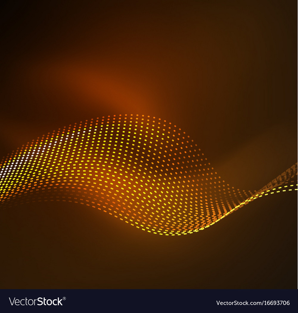 Wave particles background Royalty Free Vector Image