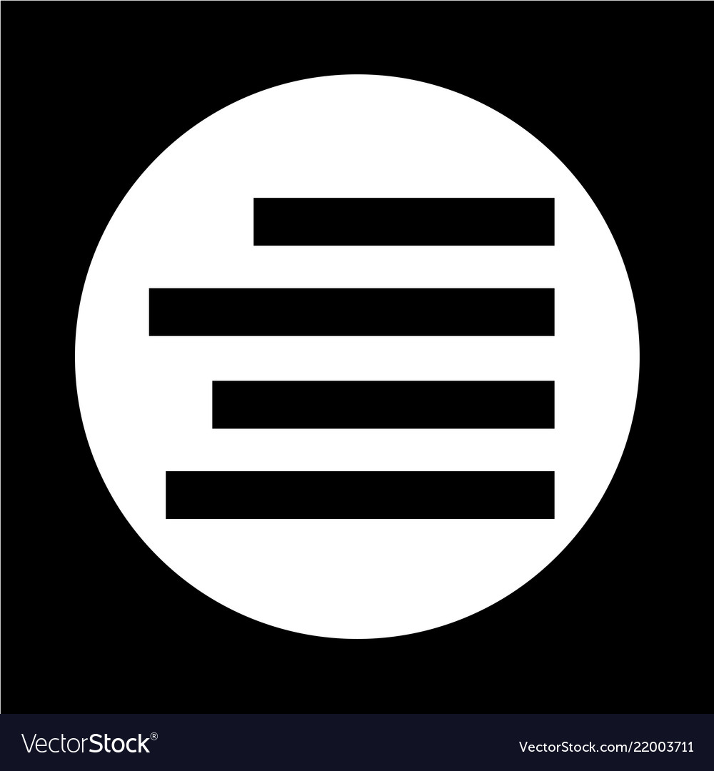 Align text icon Royalty Free Vector Image - VectorStock