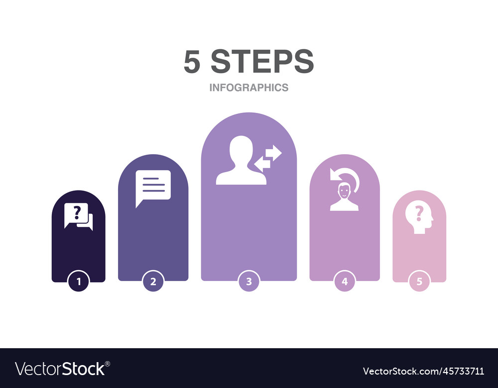 Answer comment response reply reason icons Vector Image