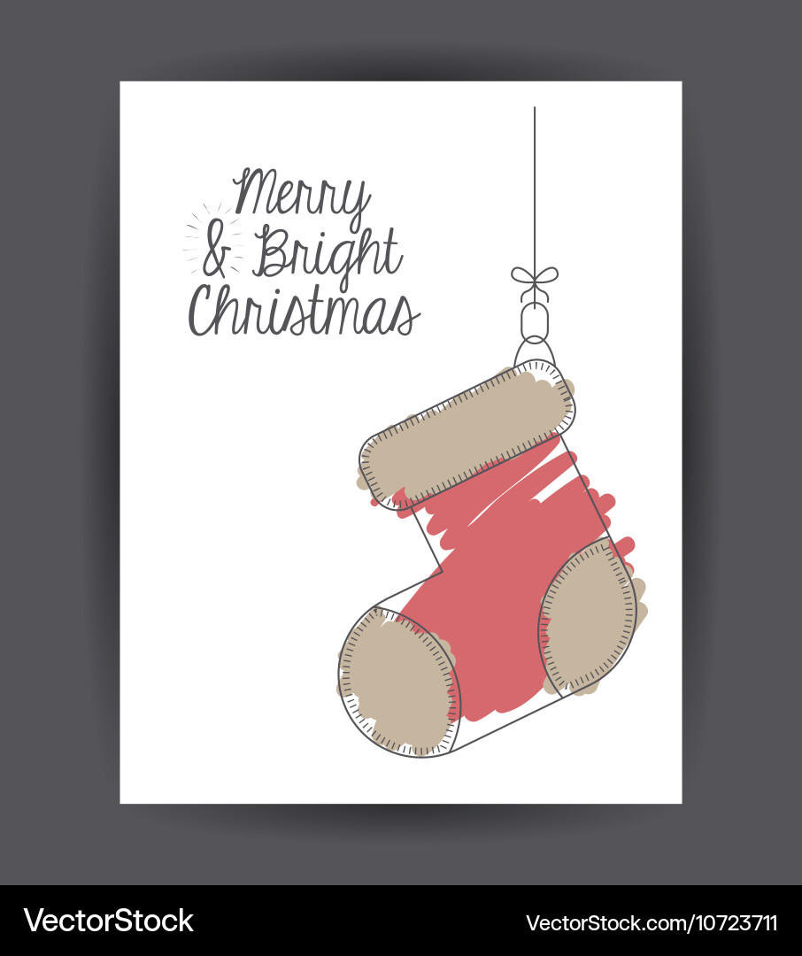 Boot decoration for christmas season Royalty Free Vector