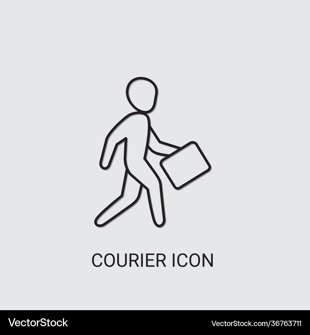 Courier icon Royalty Free Vector Image - VectorStock