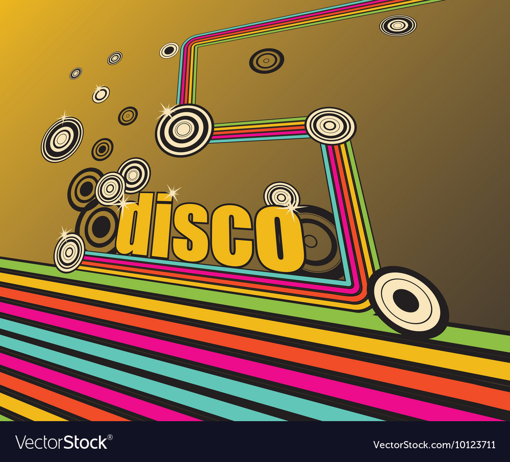 Disco background Royalty Free Vector Image - VectorStock