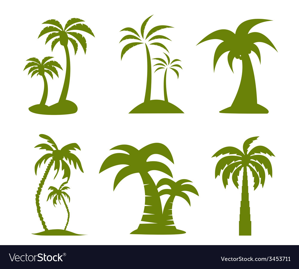 Palm tree design Royalty Free Vector Image - VectorStock