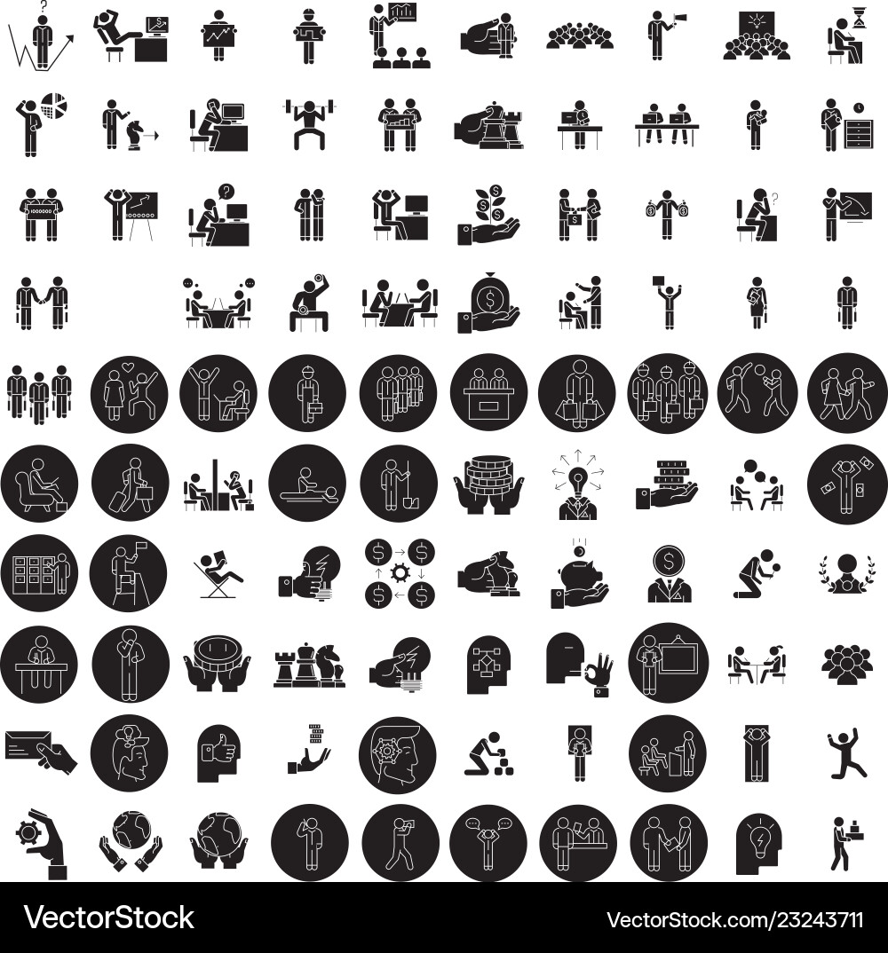 Repair man black concept icon man Royalty Free Vector Image