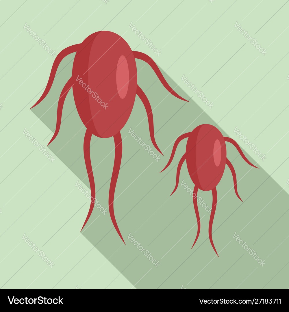 Virus family icon flat style Royalty Free Vector Image