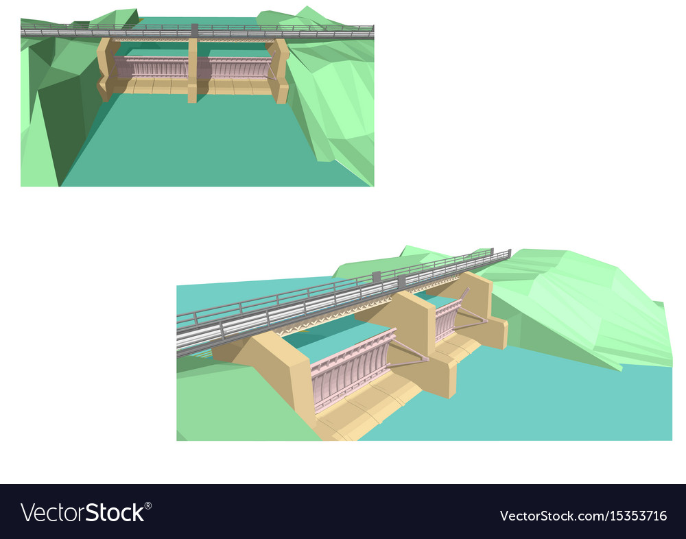 Dam Royalty Free Vector Image - VectorStock