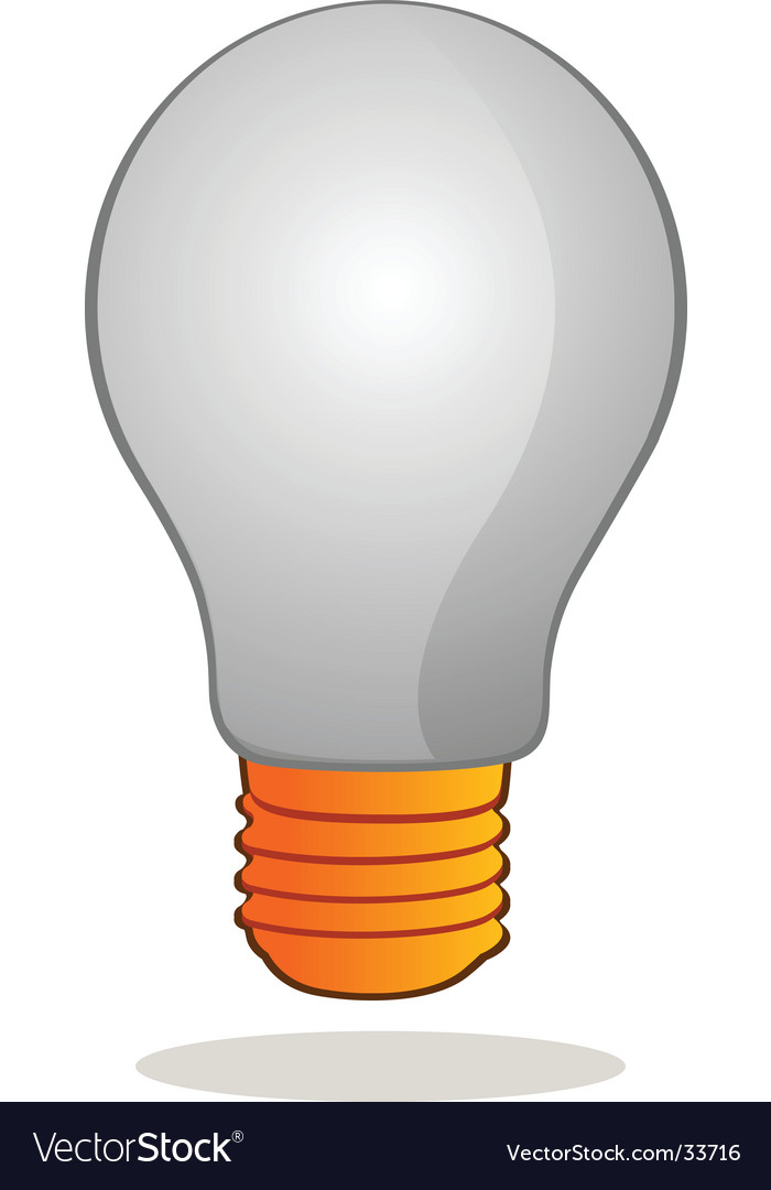 Light bulb Royalty Free Vector Image - VectorStock