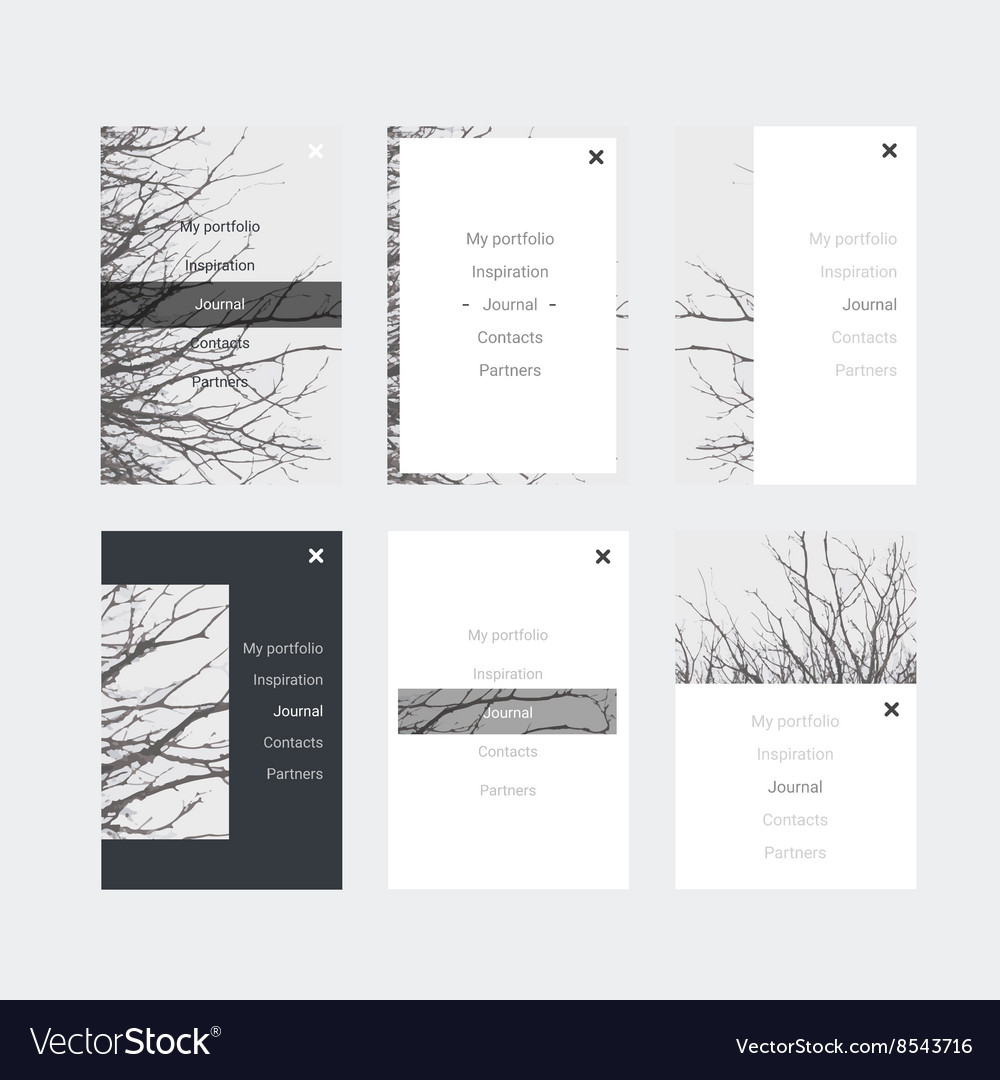 Minimalistic hipster ui kit for designing Vector Image Minimalistic hipster ui kit for designing Vector Image