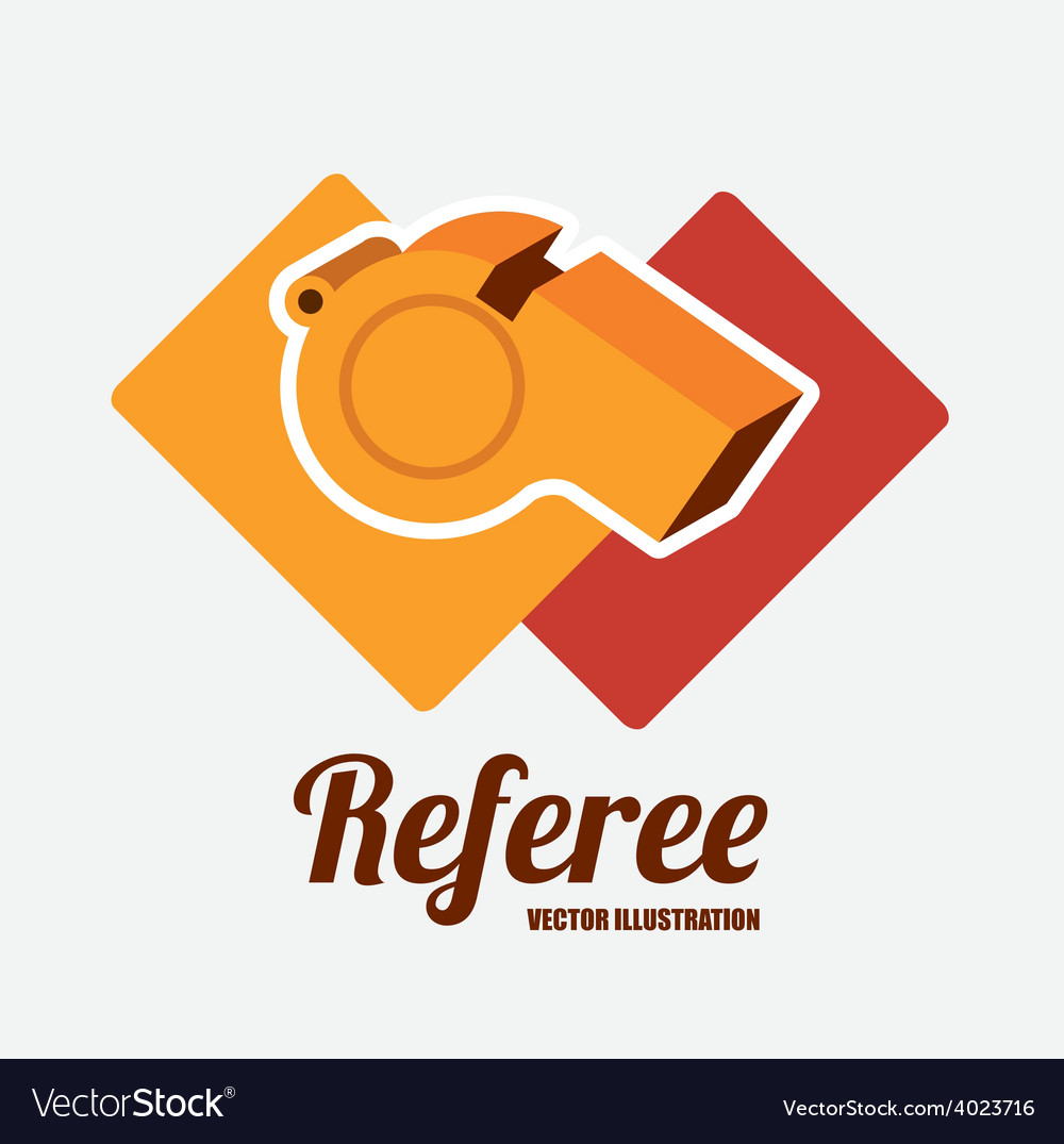Referee design Royalty Free Vector Image - VectorStock