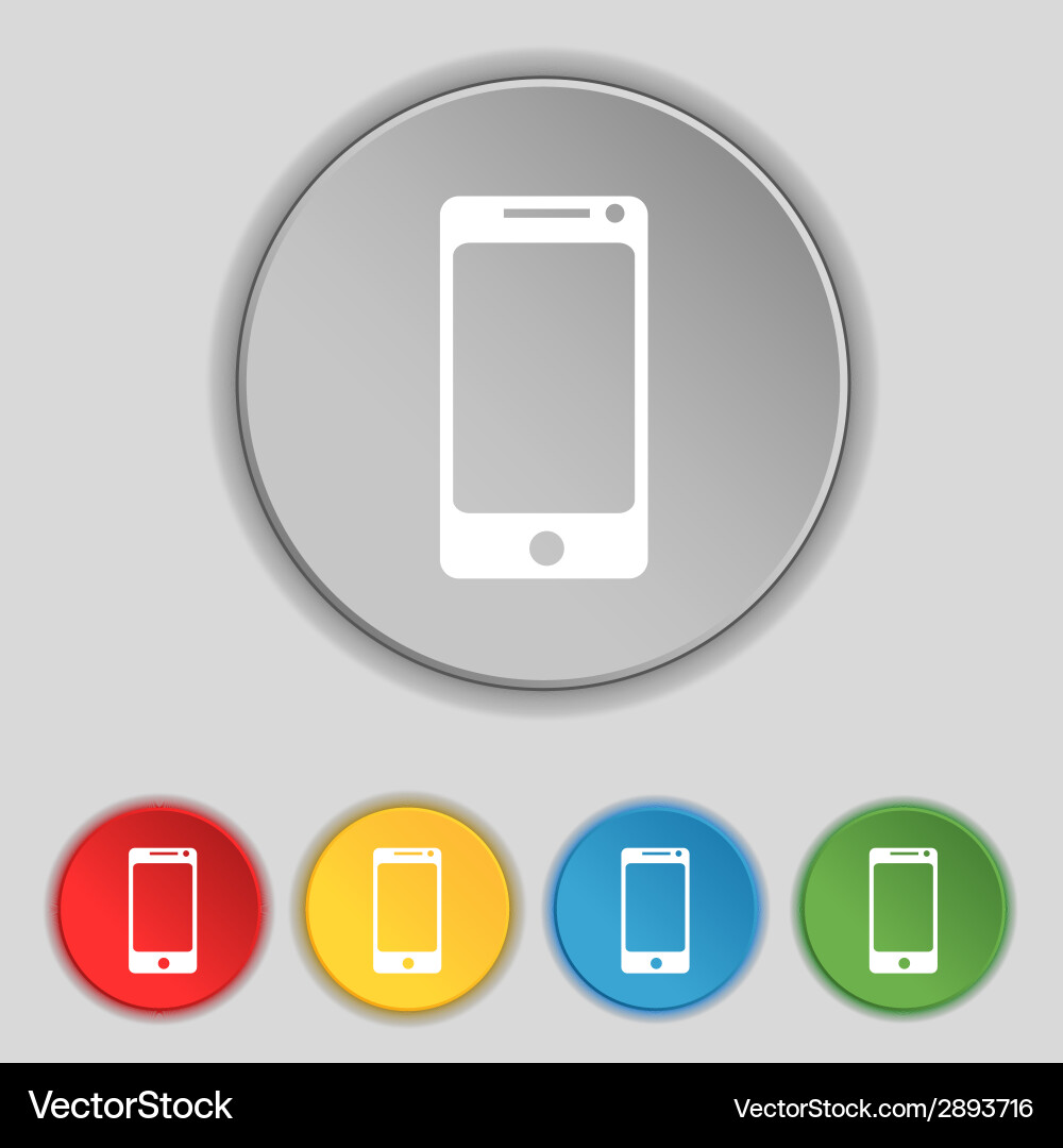 Smartphone sign icon support symbol call center Vector Image