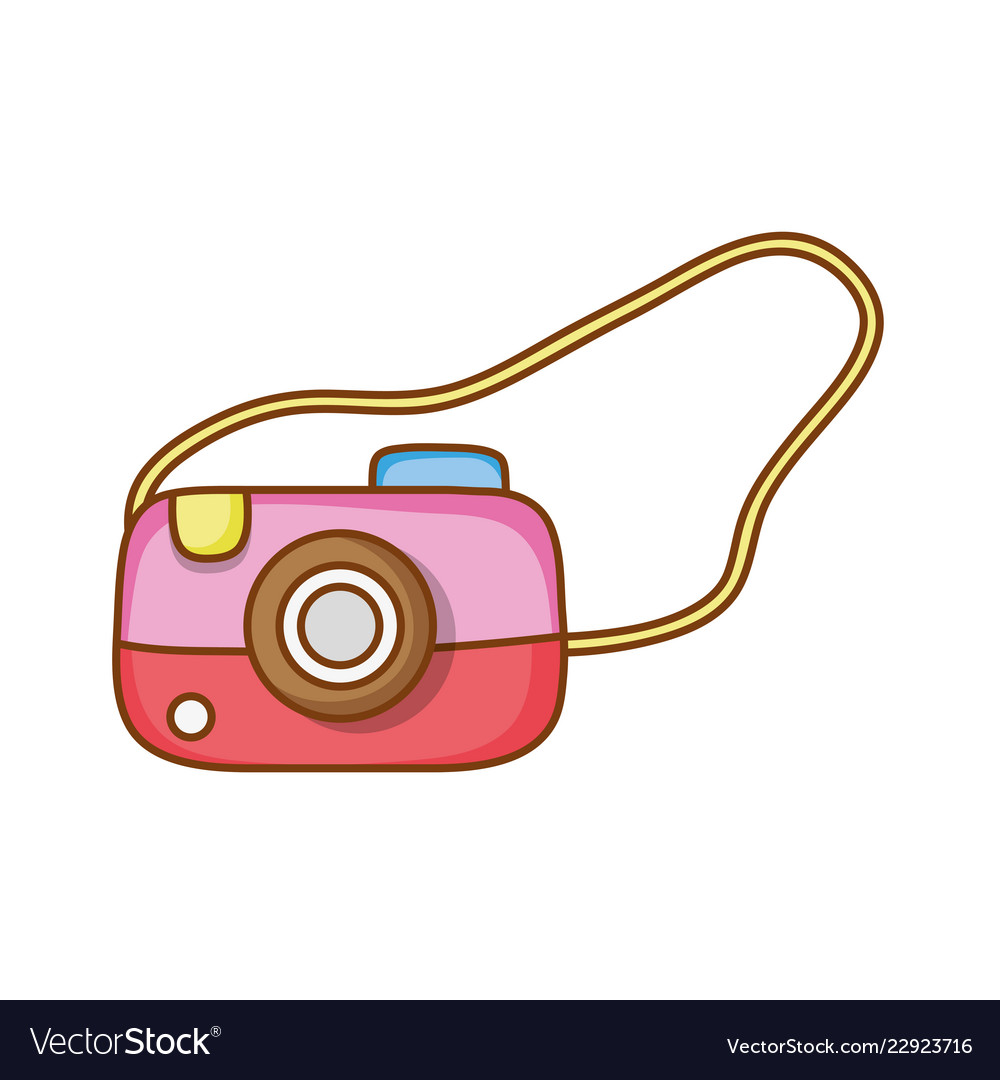Vintage camera cartoon Royalty Free Vector Image