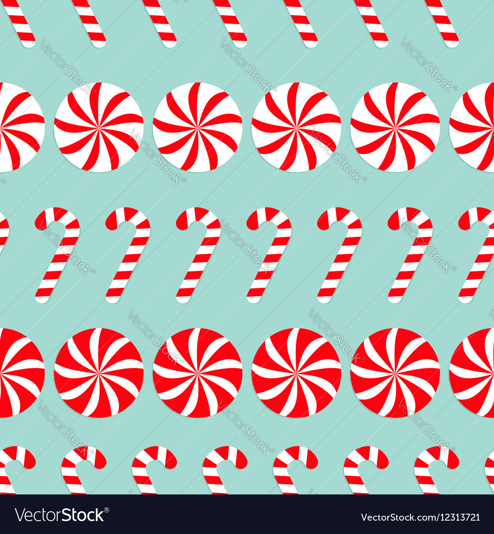 Christmas Round white and red sweet set Candy Cane