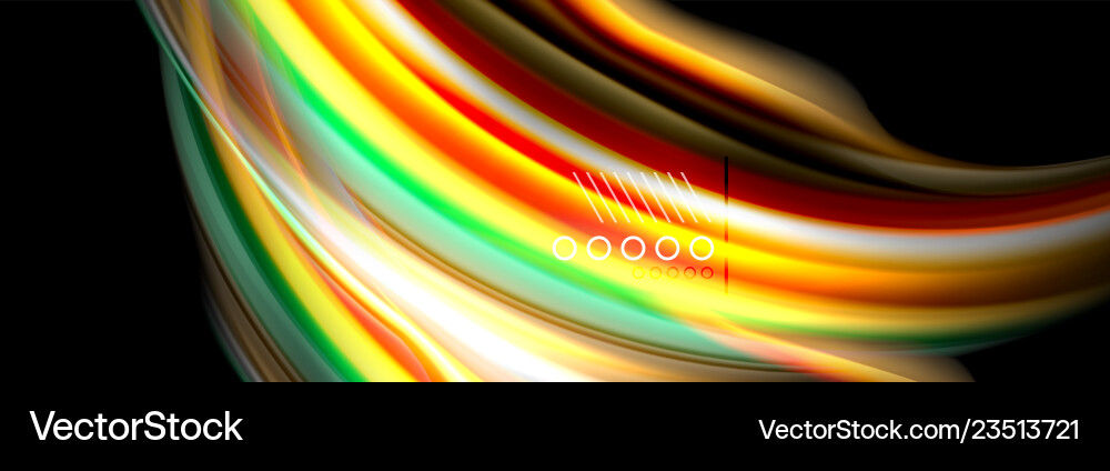 Color flow poster wave liquid shape Royalty Free Vector