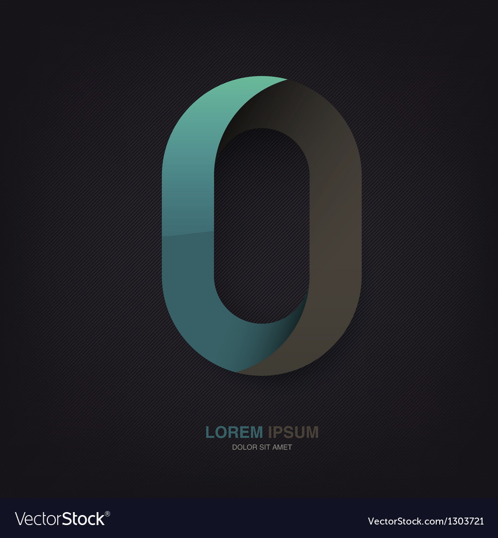 Infinite symbol template Royalty Free Vector Image